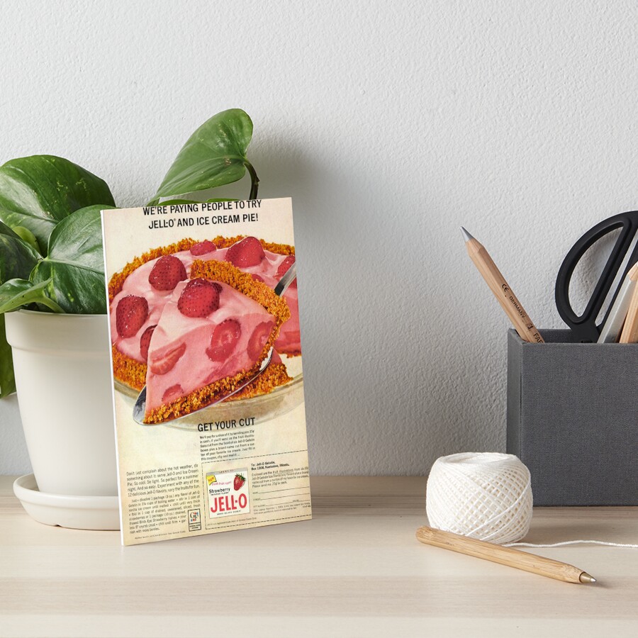 "50s Vintage Magazine Jello " Poster for Sale by artbyjuno | Redbubble