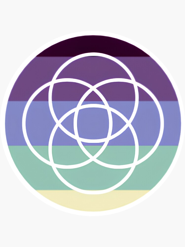 "Plural Rings With Plural Flag" Sticker by Ari-gami7 | Redbubble