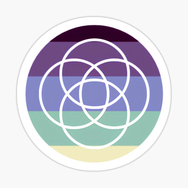 "Plural Rings With Plural Flag" Sticker by Ari-gami7 | Redbubble