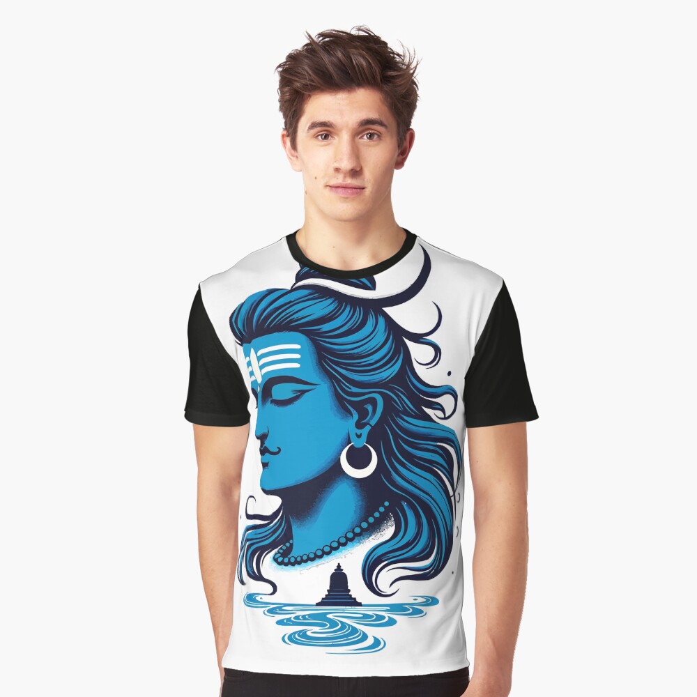 "Lord Shiva Face Blue" Sticker for Sale by CyberYogi | Redbubble