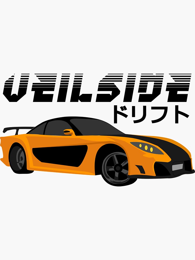 "JDM Car Art Aesthetic Japanese (RX7 Veilside)" Sticker for Sale by ...