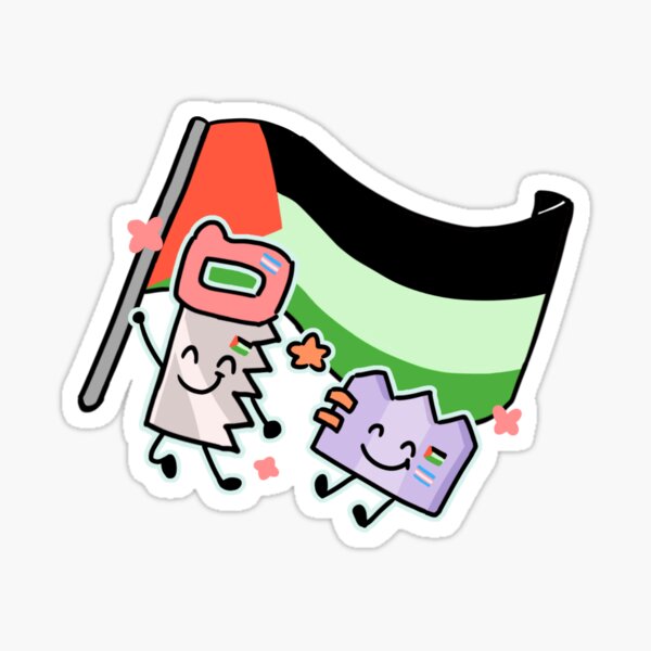 "Free Palestine with Gaty And Saw [TPOT] (BFDI)" Sticker for Sale by ...