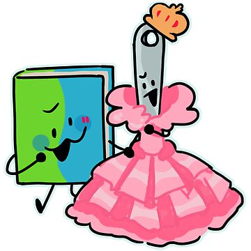 "Book and Needle [TPOT] (BFDI)" Sticker for Sale by Bruhtasticbruh ...