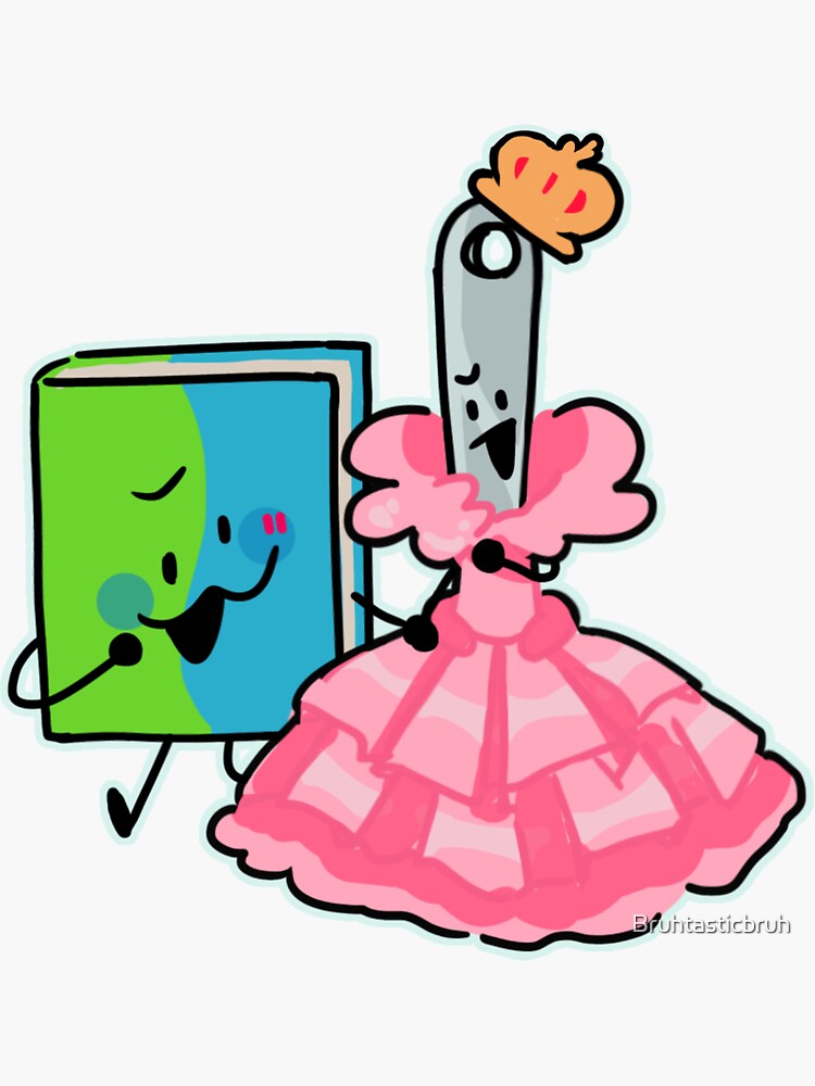 "Book and Needle [TPOT] (BFDI)" Sticker for Sale by Bruhtasticbruh ...