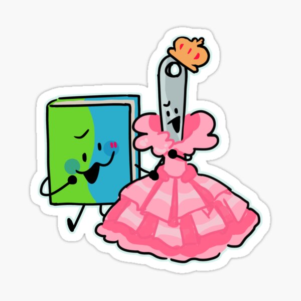 "Book and Needle [TPOT] (BFDI)" Sticker for Sale by Bruhtasticbruh ...