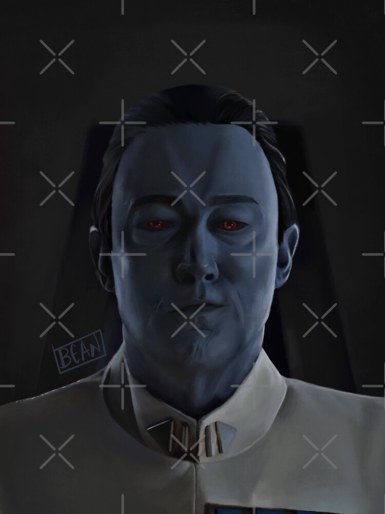 "Grand Admiral Thrawn" Sticker for Sale by haileyp04 | Redbubble