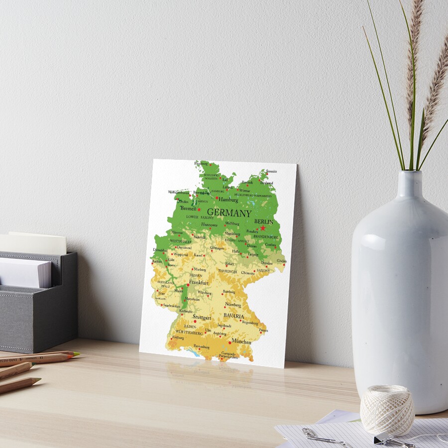 "map of germany" Poster for Sale by skalihm | Redbubble