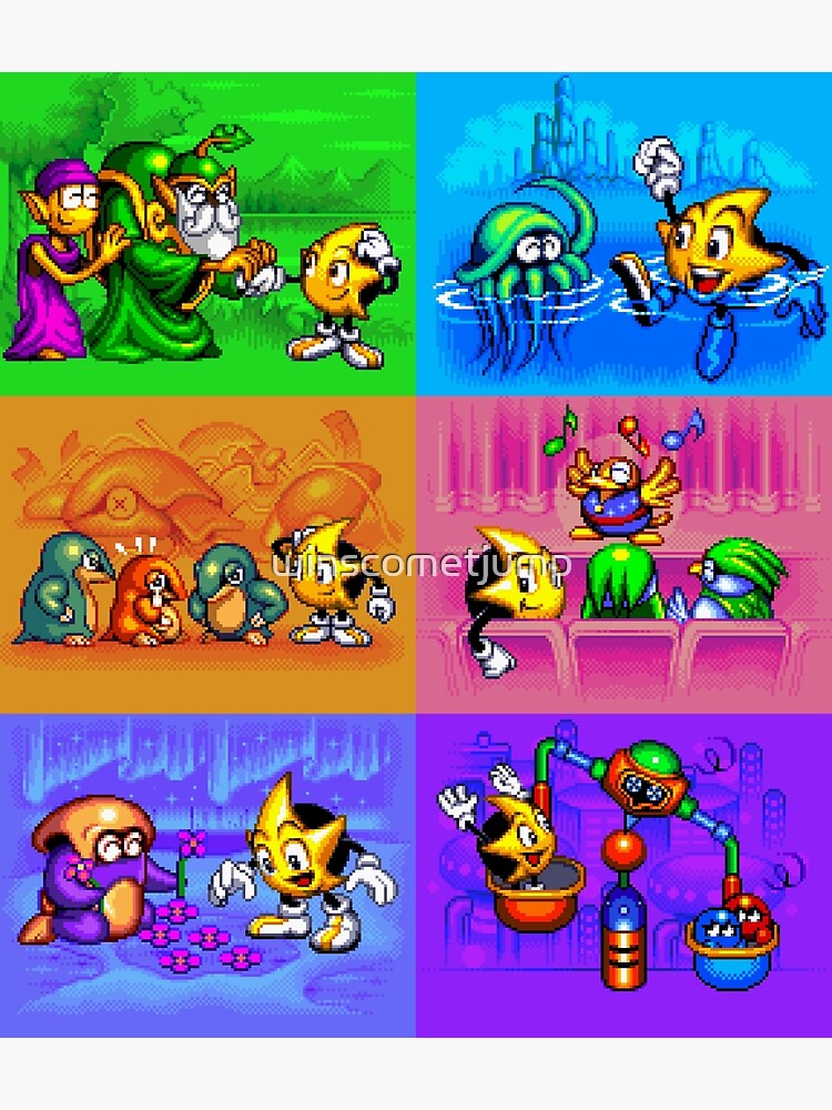 "Ristar Ending" Art Print for Sale by winscometjump | Redbubble