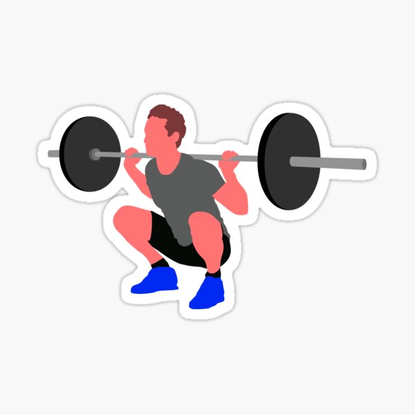 "Back Squat" Sticker for Sale by gmcreates | Redbubble