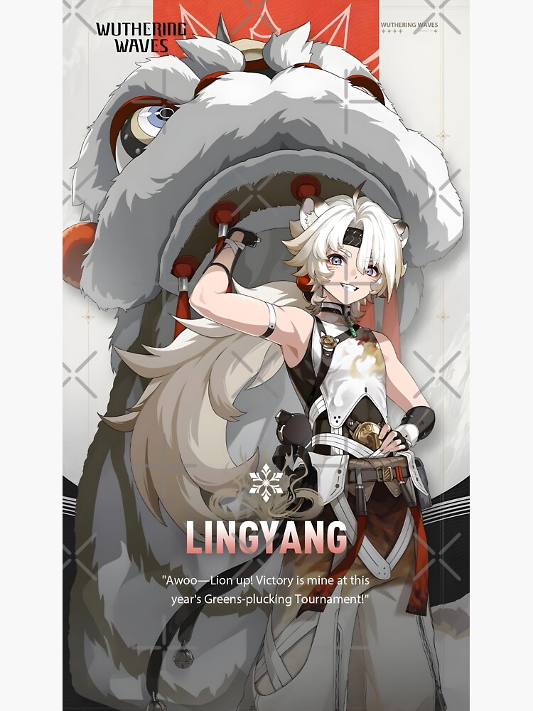 "Wuthering Waves - Lingyang Character Official Poster" Sticker for Sale ...