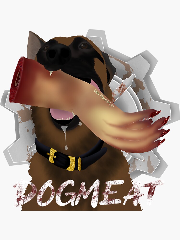 "Fallout Dogmeat Yaas-ified Arm" Sticker for Sale by May Urban | Redbubble