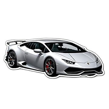 "Lamborghini car sticker" Sticker for Sale by SamahStudio | Redbubble