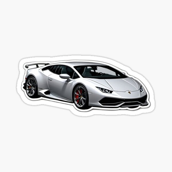 "Lamborghini car sticker" Sticker for Sale by SamahStudio | Redbubble