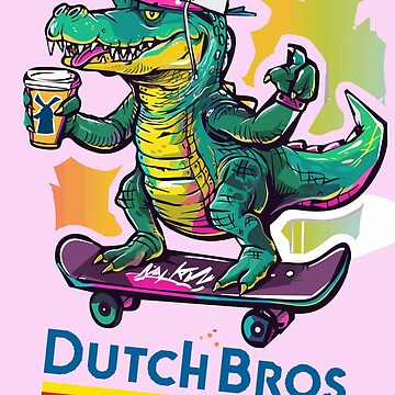 "Dutch bros 420" Sticker for Sale by Big-Family-Art | Redbubble
