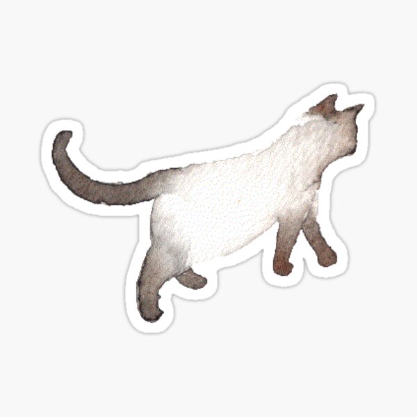 "Faded Cat" Sticker for Sale by annafama | Redbubble