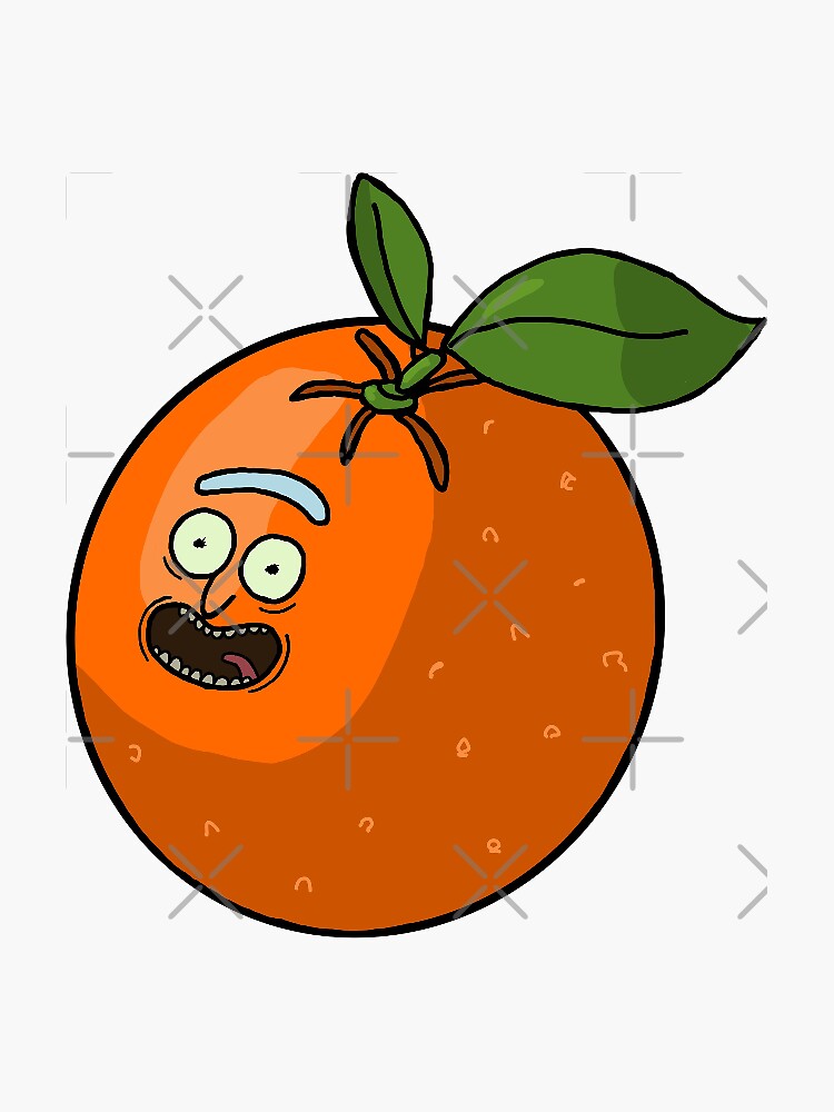 "Annoying Orange" Sticker for Sale by snippssss | Redbubble