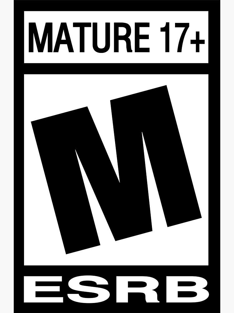 "Rated M for Mature" Sticker for Sale by Jovie-Patch | Redbubble