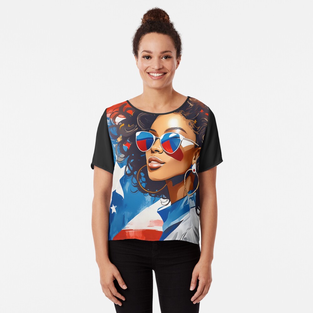 "Puerto Rico Flag Curly Hair Boricua " Sticker for Sale by Liomal ...