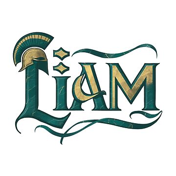 "Liam - Personalized name art" Sticker for Sale by Kashear | Redbubble