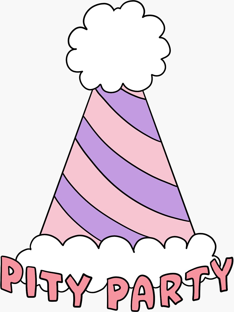 "Birthday Hat Pity Party Melanie Martinez Crybaby Pin" Sticker for Sale ...