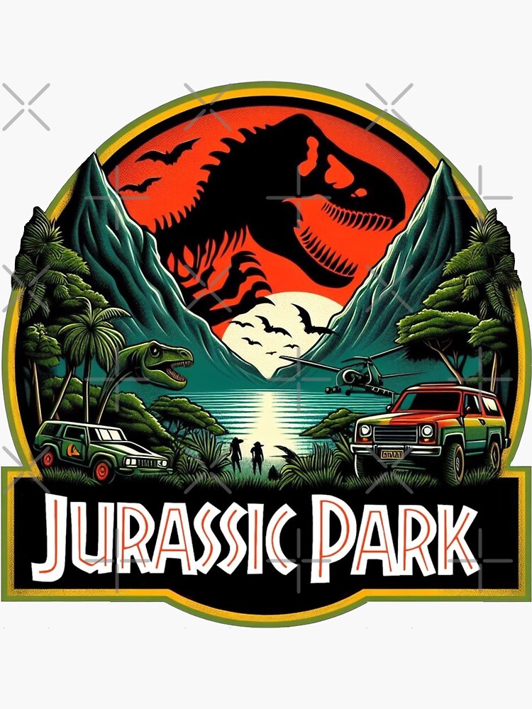 "Jurassic Park" Sticker by miguedorta7 | Redbubble
