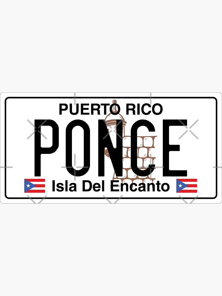 "PR Plate - Ponce" Poster for Sale by snxworld | Redbubble
