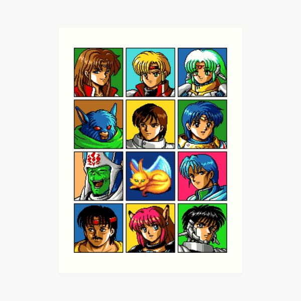 "Phantasy Star IV Characters" Art Print by winscometjump | Redbubble