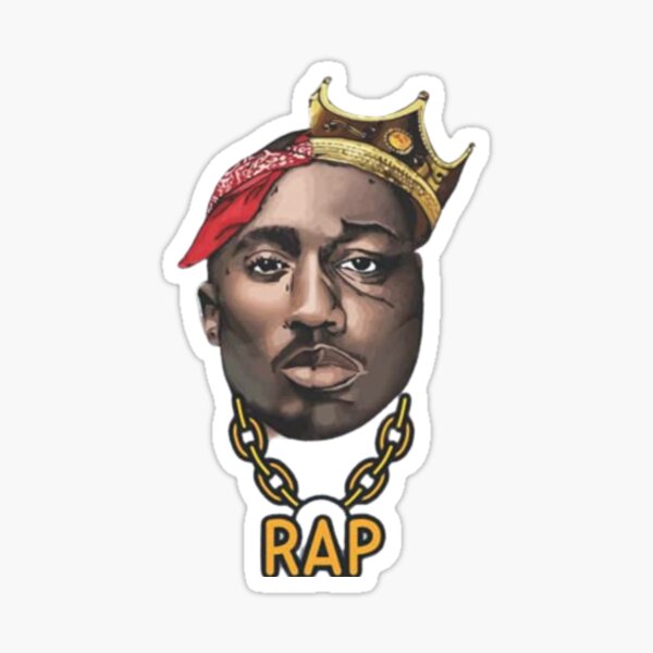 "Tupac and the Notorious B.I.G. 2pac and Biggie Rap Kings" Sticker for ...
