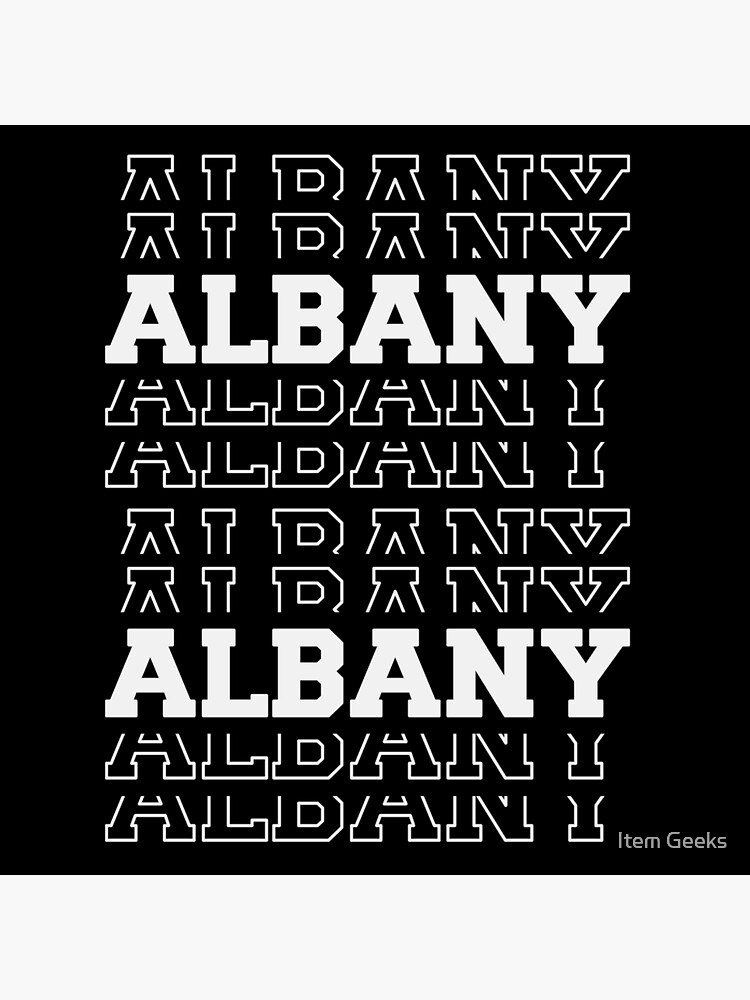 "Albany, New York State Capitol Stacked" Sticker for Sale by Item Geeks ...