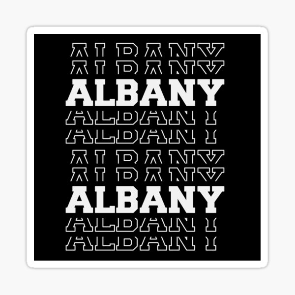 "Albany, New York State Capitol Stacked" Sticker for Sale by Item Geeks ...