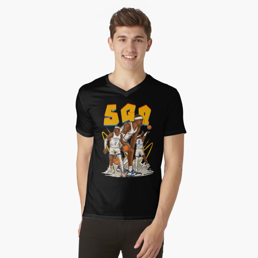 "Shai Gilgeous-Alexander SGA Cartoon" Sticker for Sale by RatTrapTees ...