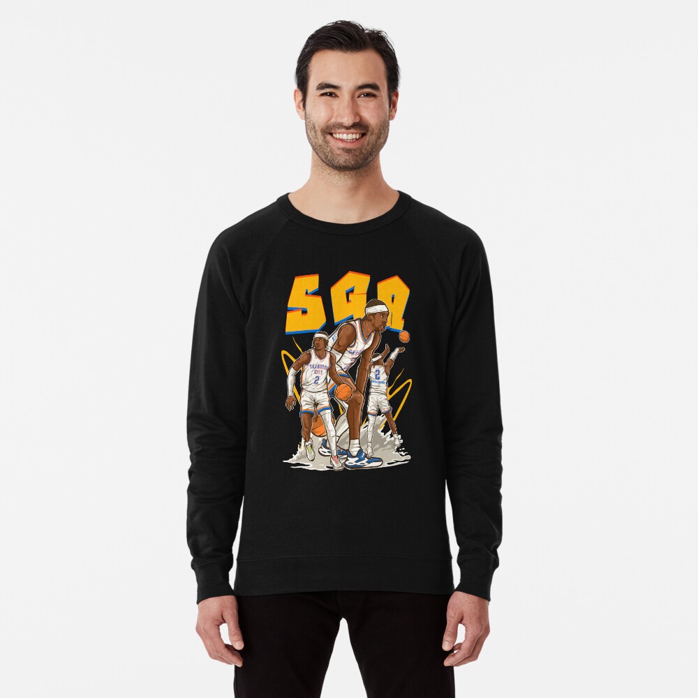 "Shai Gilgeous-Alexander SGA Cartoon" Sticker for Sale by RatTrapTees ...