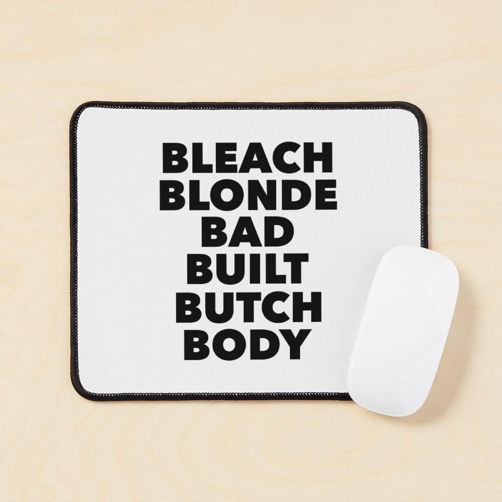 "Bleach blonde bad built butch body version 2" Sticker for Sale by ...