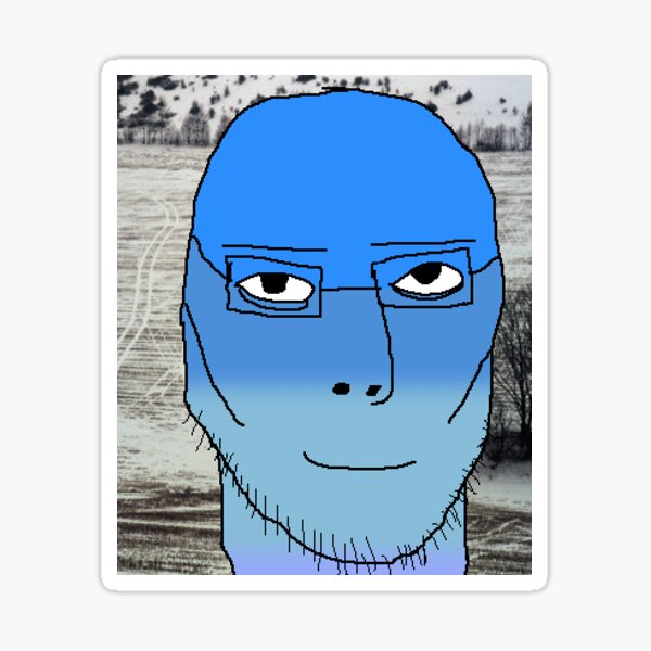 "soyjack party dust vantablack coal jasonjak calmjak " Sticker for Sale ...