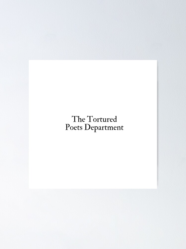 "Taylor Swift The Tortured Poets Department lyrics" Poster for Sale by ...