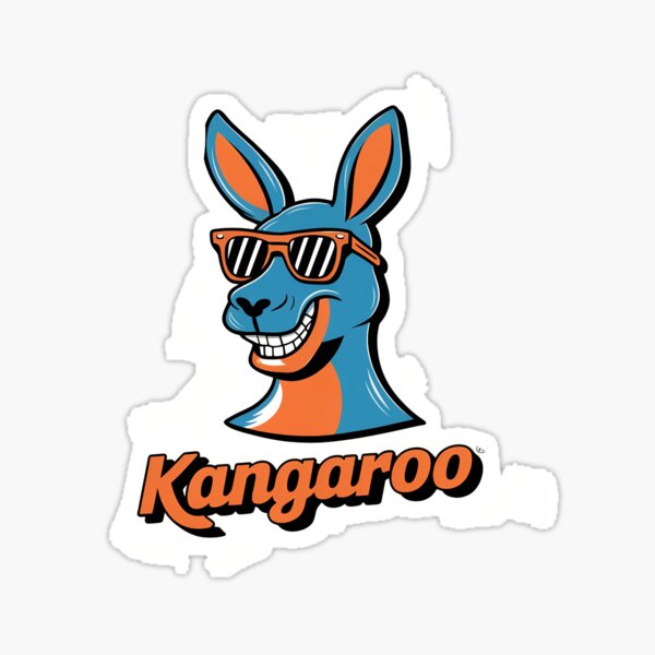 "Kangaroo" Sticker for Sale by 90's Misaki | Redbubble