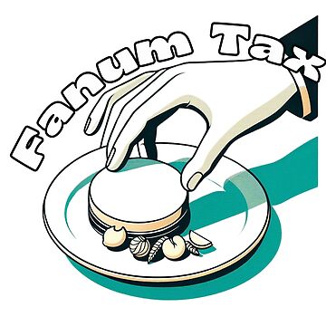 "Fanum Tax Retro Minimalistic Gen. X Contemporary Design" Sticker for ...