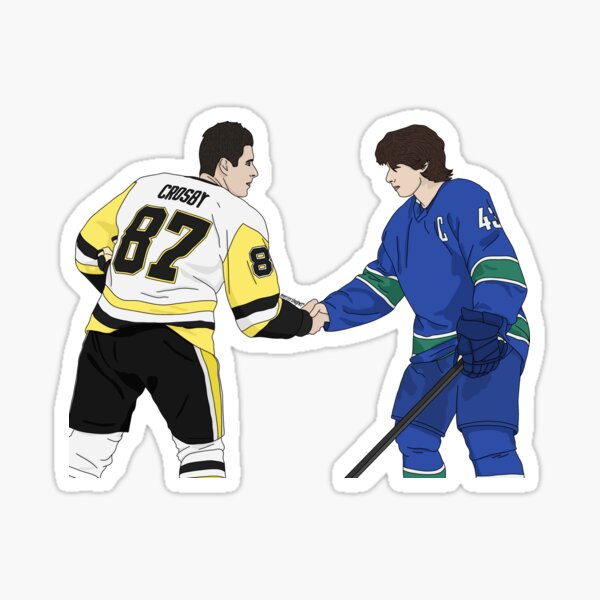 "Quinn Hughes and Sidney Crosby" Sticker for Sale by aimeefergiex ...