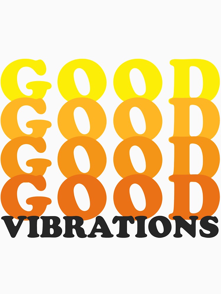 "Good Vibrations - Retro" T-shirt by figandlaurel | Redbubble