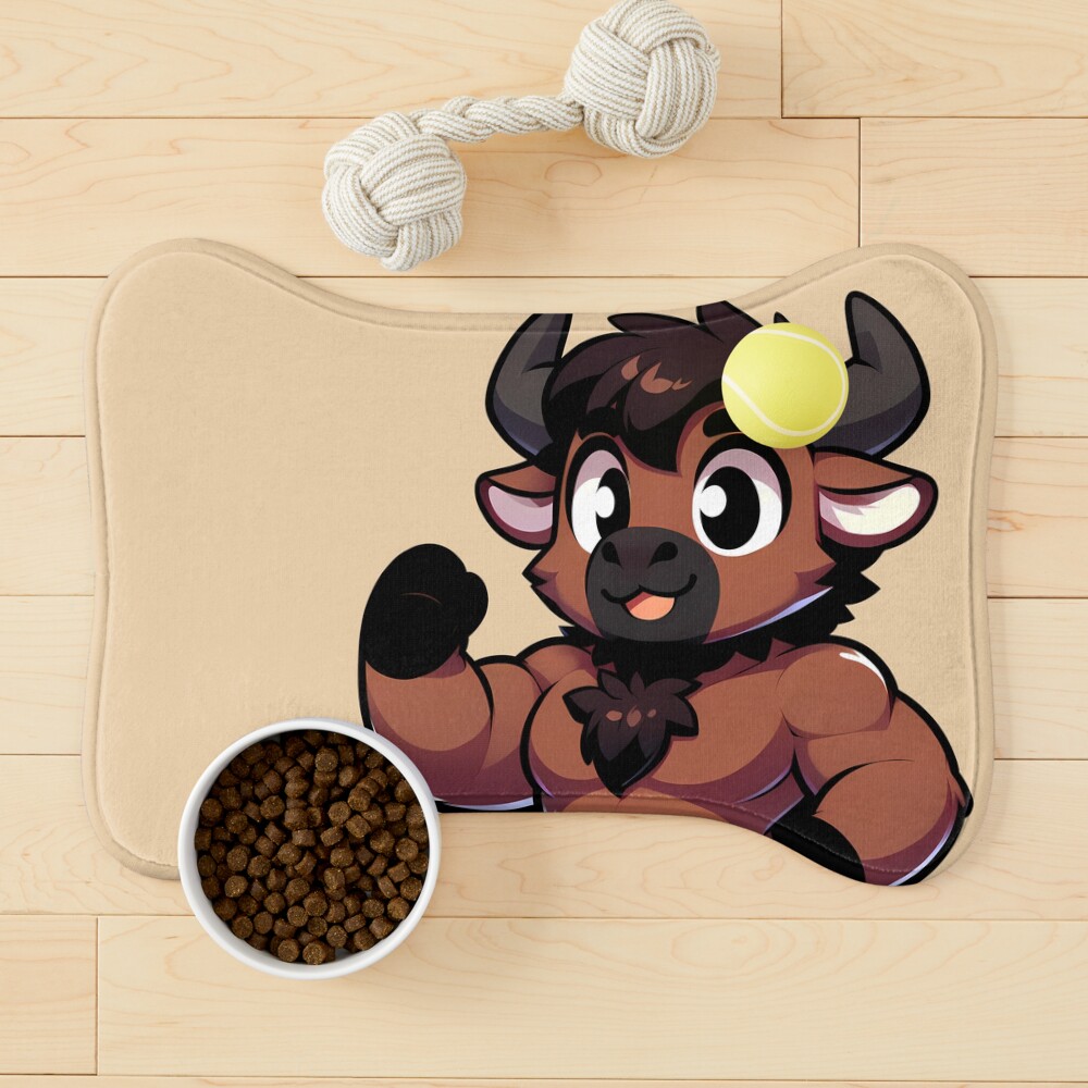 "Cute Chibi Bull Anthro Furry Art Minotaur" Sticker for Sale by BlueBullBazaar | Redbubble