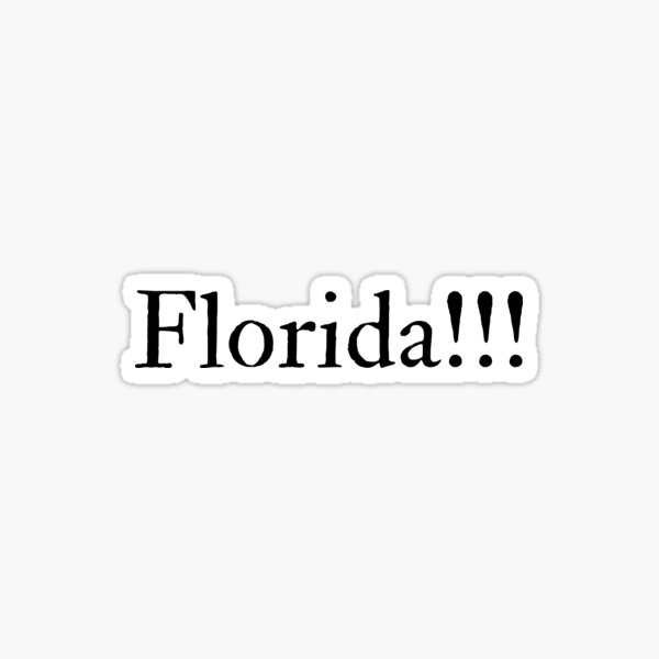 "Taylor Swift Florida!!! lyrics" Sticker for Sale by Funky Penguin ...