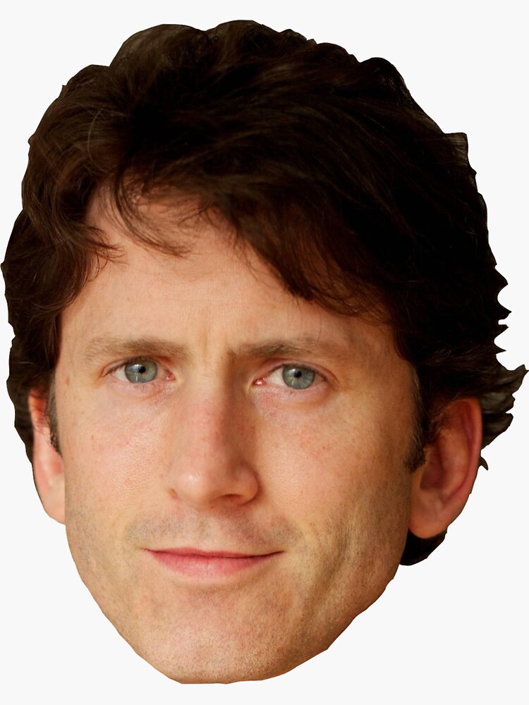 "Todd Howard Head" Sticker for Sale by themuffinman919 | Redbubble