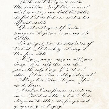 "Lestat's Letter to Louis" Art Print for Sale by nocontextlestat ...