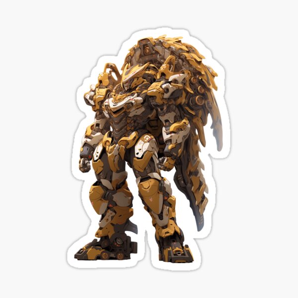 "Mecha Hercules MHE-017" Sticker for Sale by Mecha Brave Studio | Redbubble