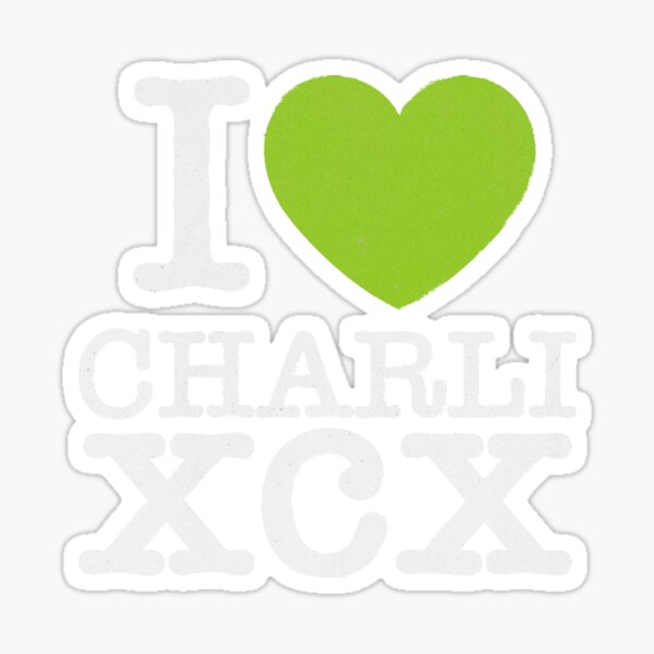 "I Love Charli XCX (Brat)" Sticker for Sale by filmandstuff | Redbubble