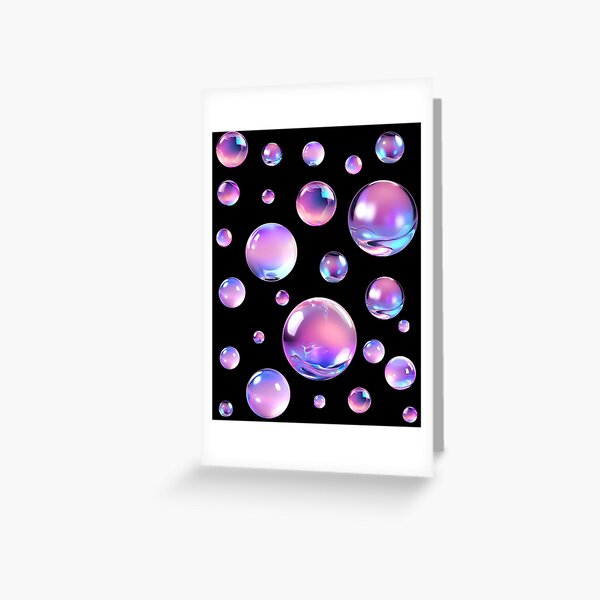 Grußkarte for Sale mit "Schillernde Blasen" von BubonicCowboy | Redbubble