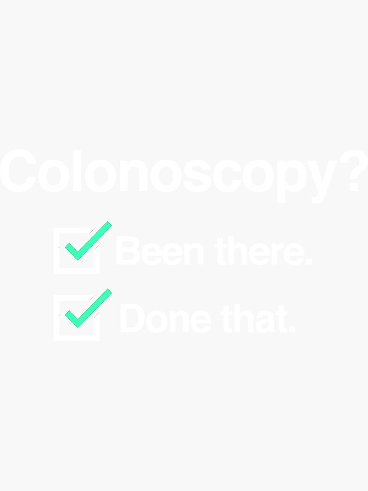 "Old Colon & Colonoscopy - Funny Get Well Gift" Sticker for Sale by ...
