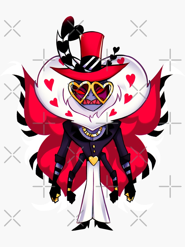 "Valentino Hazbin Hotel Sticker Illustration Sinner Demon Overlord ...