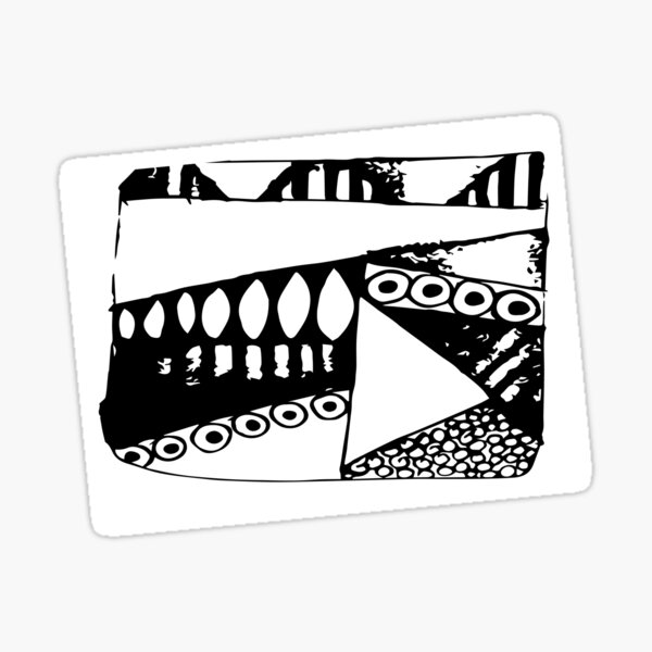"Black and White Series...The Bridge" Sticker for Sale by pens | Redbubble