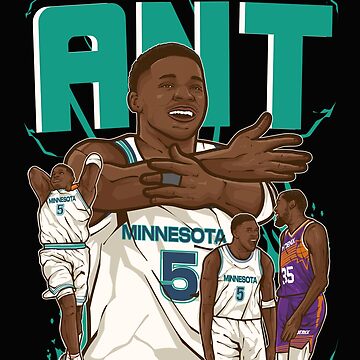 "Anthony Edwards “Ant” Cartoon" Sticker for Sale by RatTrapTees | Redbubble